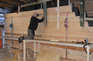 Tilpasning av nytt laft mot gammelt laft - Bygg og Bevar